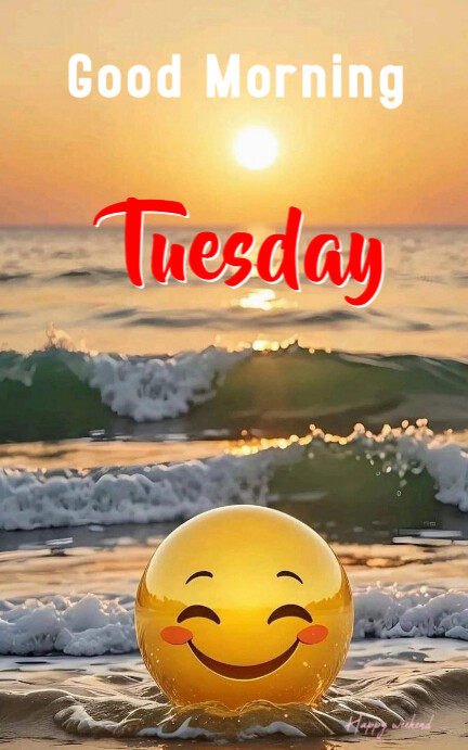 Orange Illustrative Good Morning Tuesday Kindle/book Covers Template ...