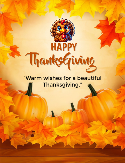 Copy of Orange Illustrative Happy Thanksgiving Day Templates Post 2025 ...