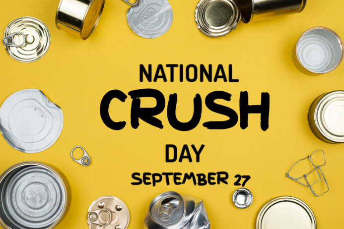 Orange Illustrative National Crush Day Poster Template | PosterMyWall