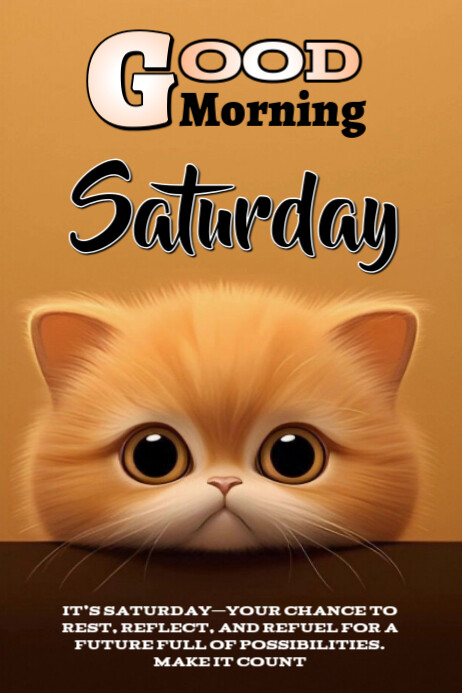 Modèle Orange Illustrative Saturday Post Poster | PosterMyWall