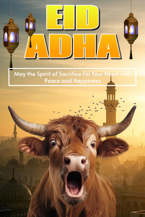 Eid Al-adha Celebration Posters Template | PosterMyWall