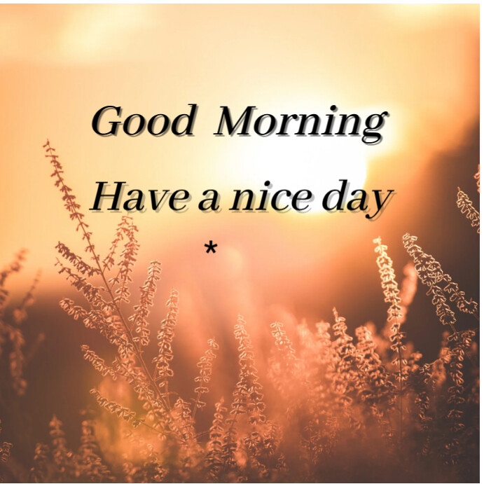 Orange Joyful Good Morning Have A Nice Day Instagram Post Template ...