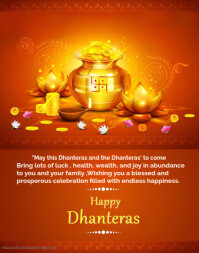 Dhanteras design Template | PosterMyWall
