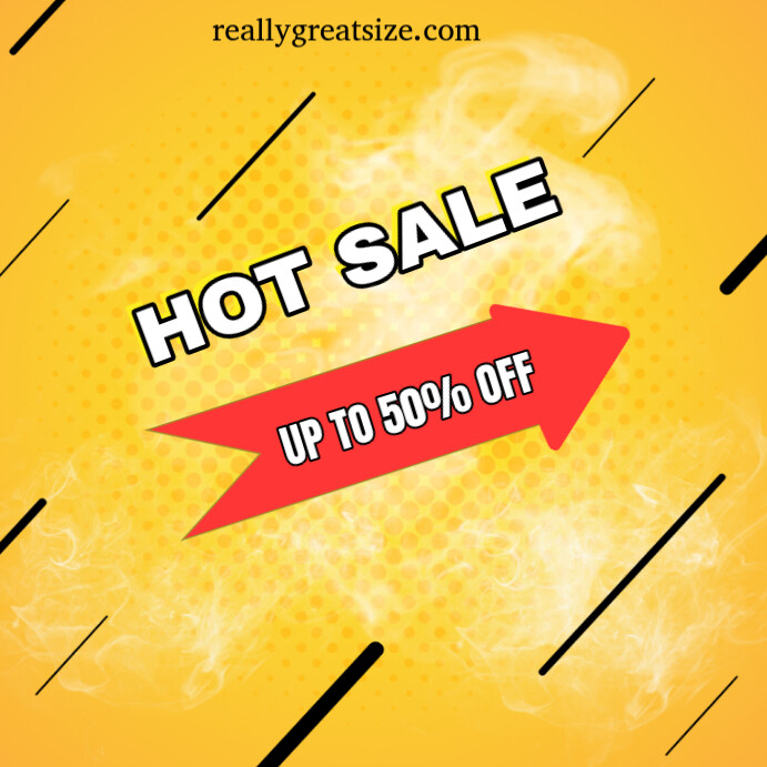 Orange Joyful Hot Sale Instagram Post Template | PosterMyWall
