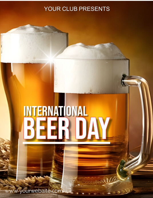 Orange Joyful International Be'er Day Flyer ( Template | PosterMyWall