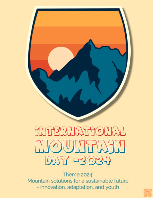 Orange Joyful International Mountain Day Flyer (us Letter) Template ...