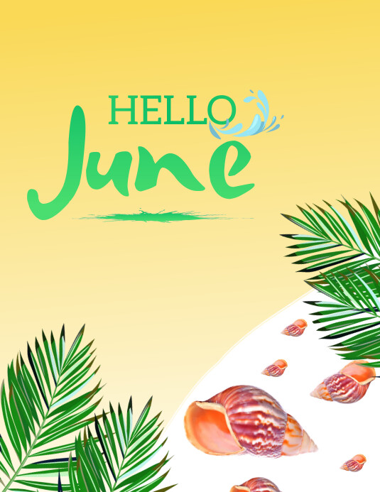 Orange Joyful June Flyer (us Letter) Template | PosterMyWall