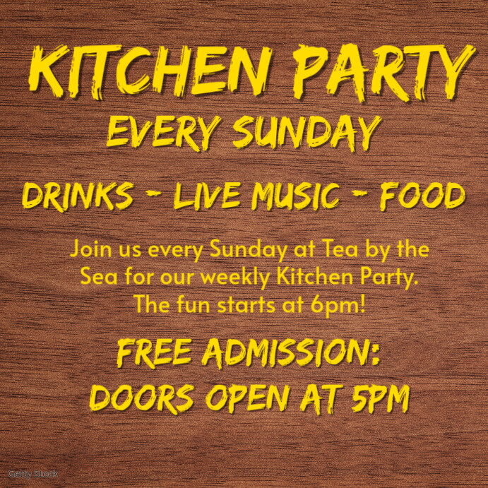 Copy of Orange Joyful Kitchen Party Flyers Instagram Post | PosterMyWall