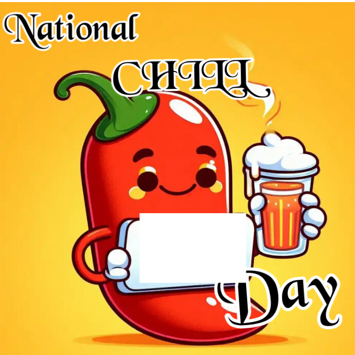 Orange Joyful National Chill Day Instagram Post Template | PosterMyWall