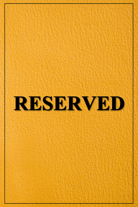 Plantilla de Orange Joyful Reserved Poster | PosterMyWall