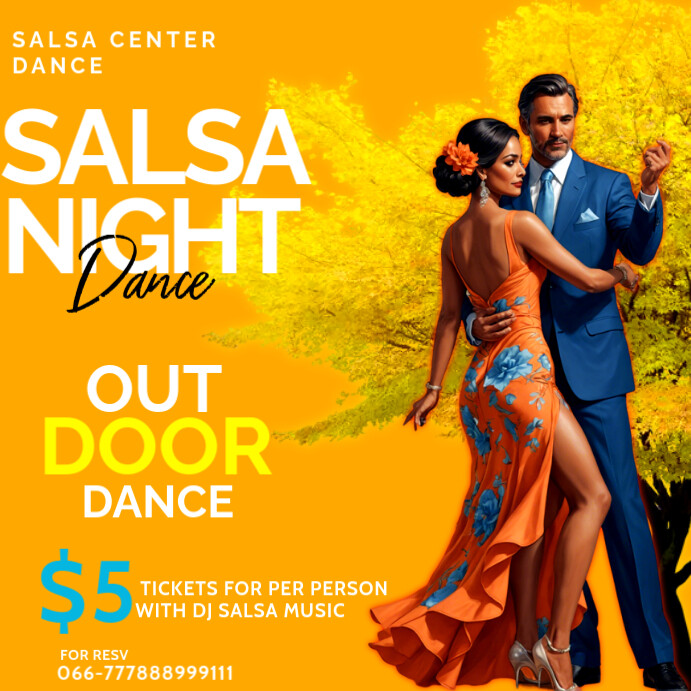 Salsa Dance Poster Templates | PosterMyWall