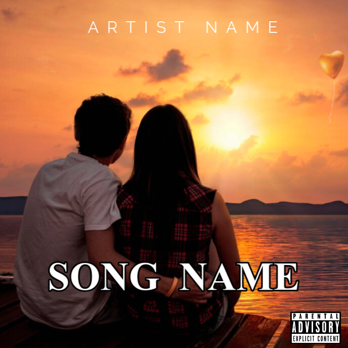 Orange Joyful Song Album Cover Album Cover Template | PosterMyWall