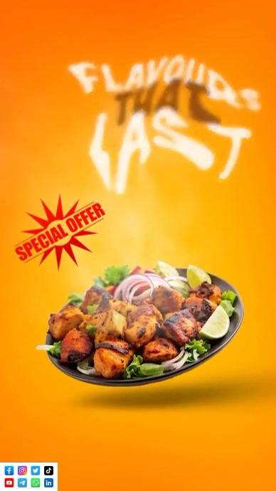 Orange Joyful Spice That Lingers Youtube Short Template | PosterMyWall