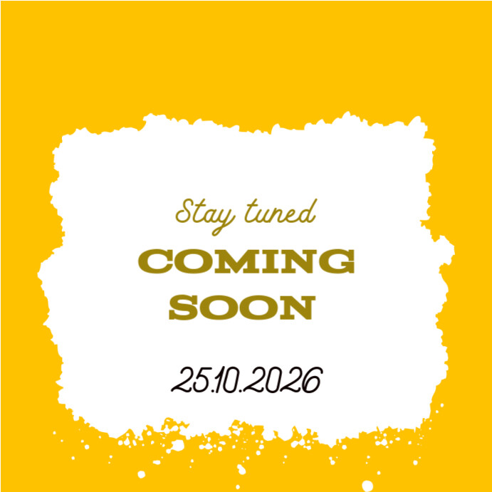 Orange Joyful Stay Tuned Coming Soon Instagram Post Template | PosterMyWall
