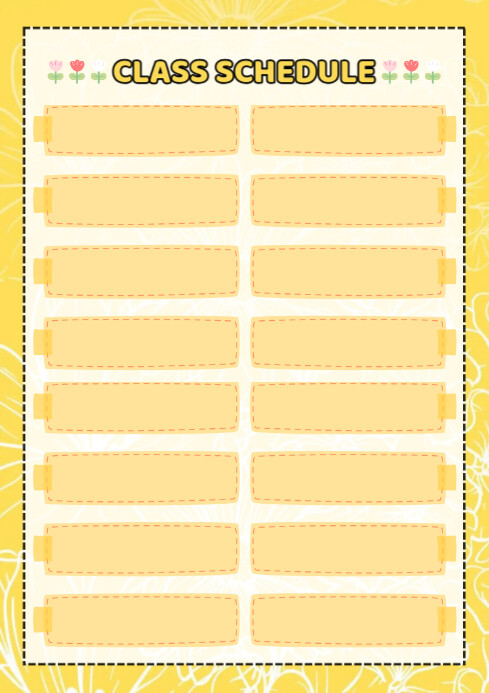 Copy of Orange Joyful Teacher Planner Template A4 | PosterMyWall