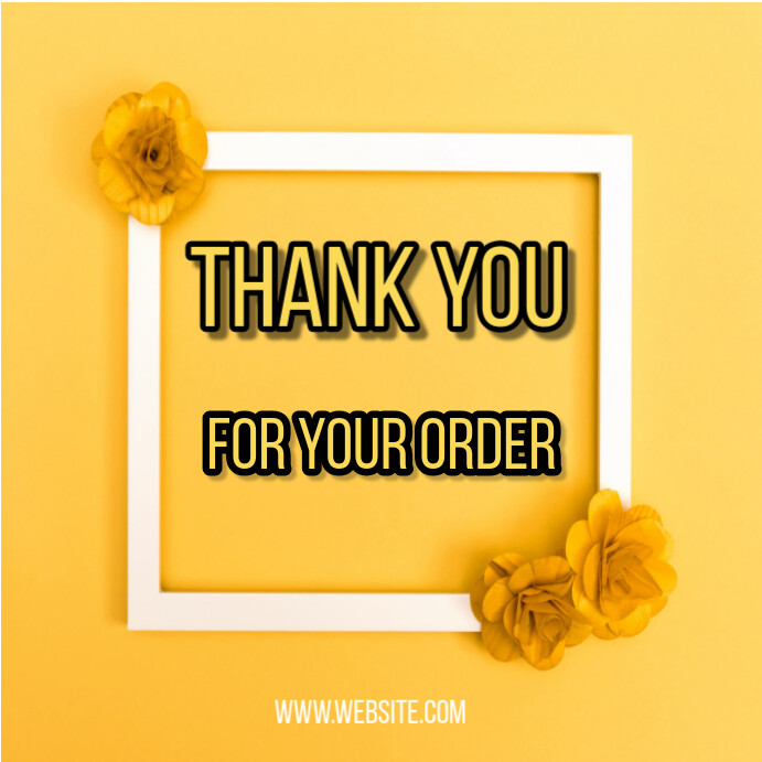 Orange Joyful Thank You Instagram Post Template | PosterMyWall