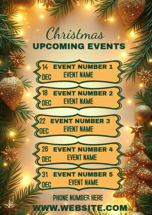 Orange Joyful Upcoming Event Flyer A4 Template | PosterMyWall