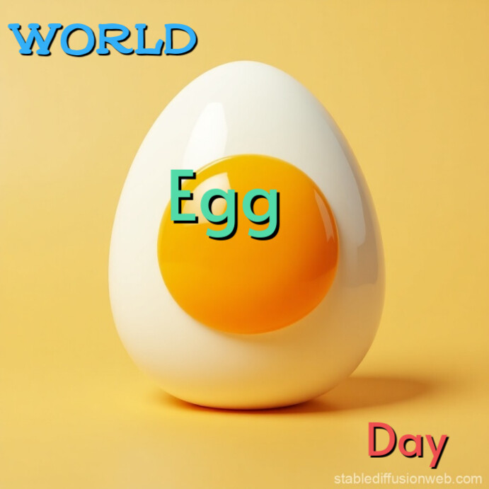 Orange Joyful World Egg Day Instagram Post Template | PosterMyWall