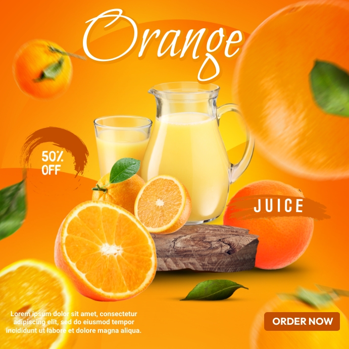 Copy of Orange Juice Flyer | PosterMyWall