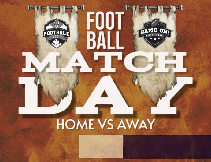 Orange Maksimalis Football Match Day Pamflet (letter As) Template ...