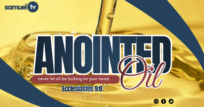 Orange Maximalist Anointing Oil Sticker Facebook Shared Image Templat ...