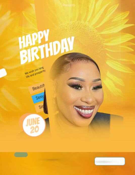 Orange Maximalist Birthday Flyer (us Letter) Template | PosterMyWall