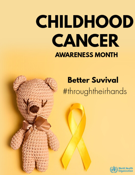 Copy of Orange Maximalist Childhood Cancer Day Flyer (us Letter ...
