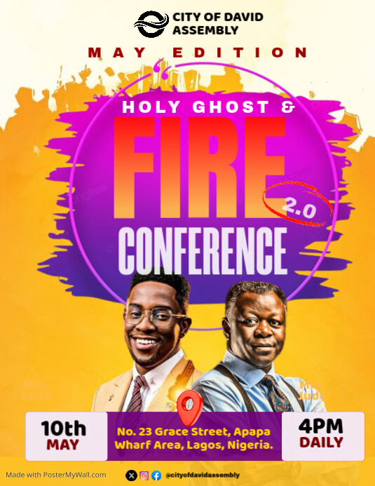 Orange Maximalist Church Flyer (us Letter) Template | PosterMyWall