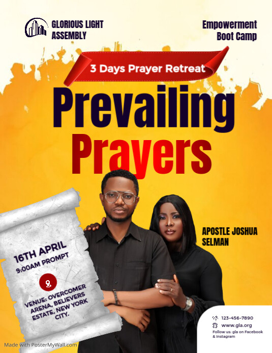 Orange Maximalist Church Flyer (us Letter) Template | PosterMyWall