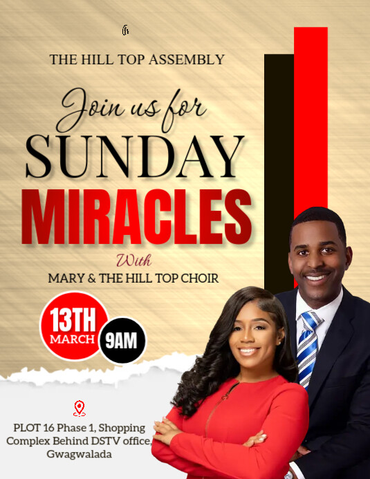 Orange Maximalist Church Flyer Flyer (us Letter) Template | PosterMyWall