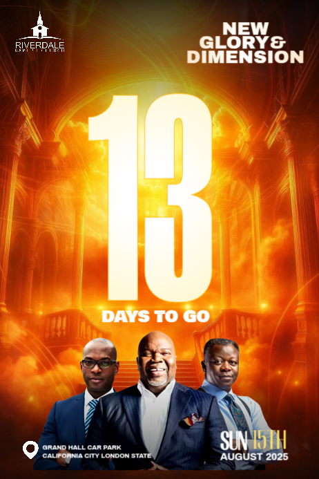 Copy of Orange Maximalist Church Program Countdown Template Poster ...