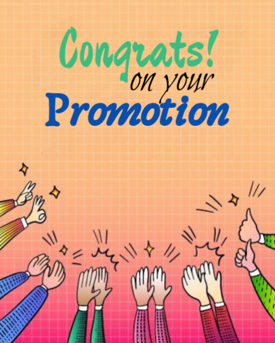 Orange Maximalist Congrats On Your Promotion Instagram Portrait ...