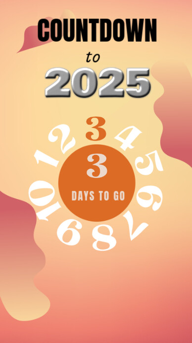 Orange Maximalist Countdown Instagram Story Template | PosterMyWall