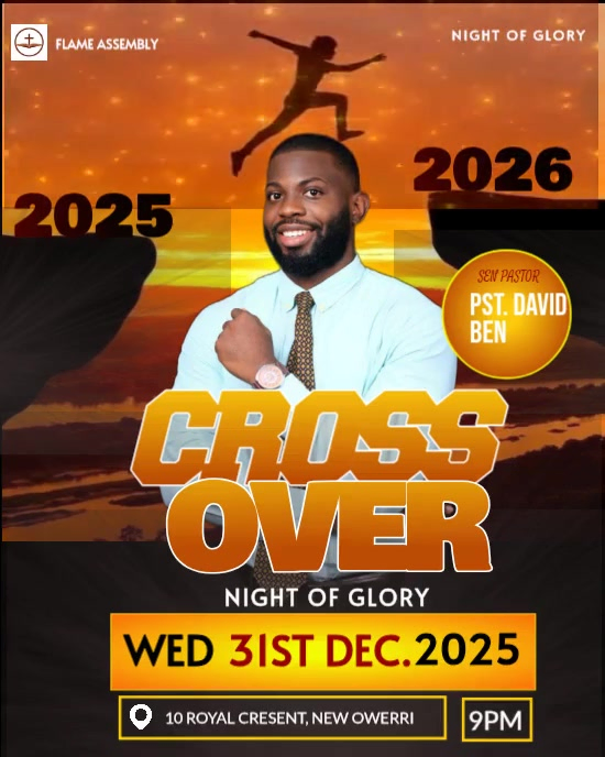 Copy of Orange Maximalist Cross Over Flyer Template Instagram Portrait ...