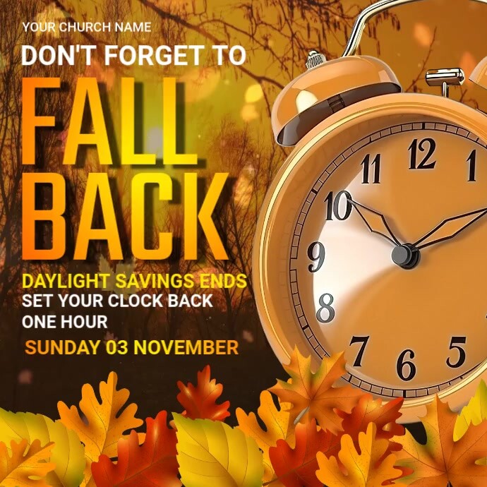 Copy of Orange Maximalist Fall-back-daylight-savings-church- Instagram ...