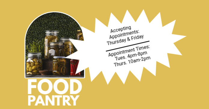 Plantilla de Orange Maximalist Food Pantry Facebook Shared Image ...