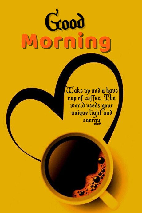 Orange Maximalist Good Morning Banner 4' × 6 Template | PosterMyWall