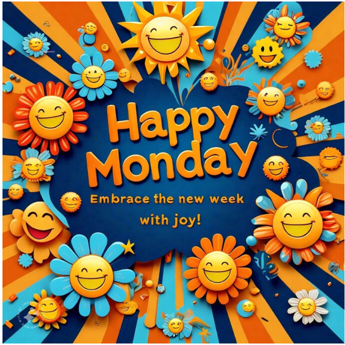 Orange Maximalist Happy Instagram Post Template | PosterMyWall