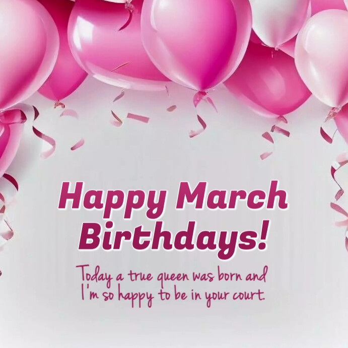 Orange Maximalist Happy March Birthdays Instagram Post Template | PosterMyWall