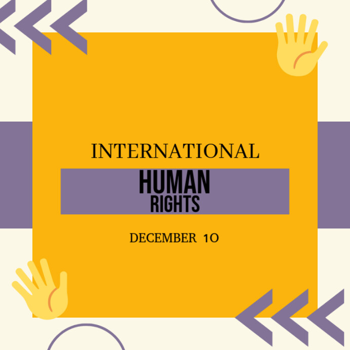 Orange Maximalist International Human Rights Day Instagram Post ...