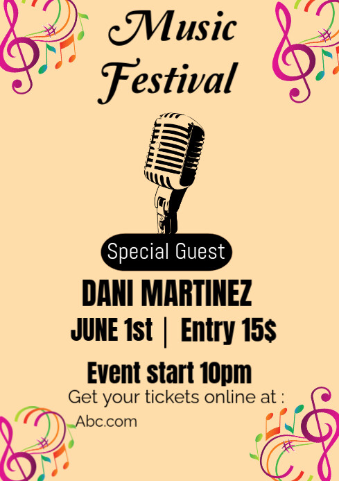 Copy of Orange Maximalist Music Festival A2 | PosterMyWall