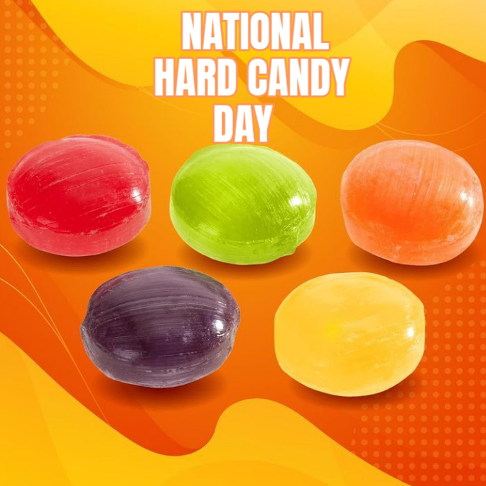 Orange Maximalist National Hard Candy Day Instagram Post Template ...