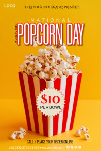 National Popcorn Day Ads Template | PosterMyWall