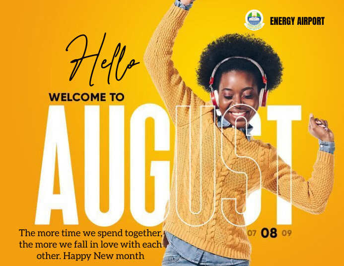 Copy of Orange Maximalist New Month August Flyer (us | PosterMyWall