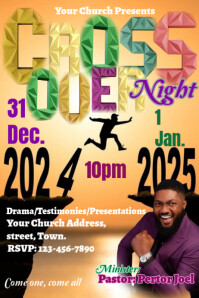 NEW YEAR CROSS OVER Template | PosterMyWall