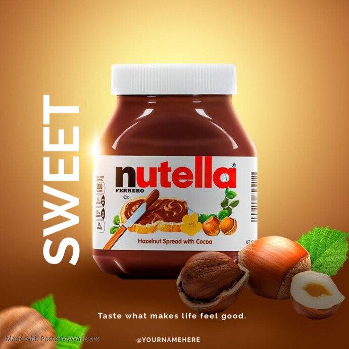 Copy of Orange Maximalist World Nutella Day Flyer Instagram Post ...