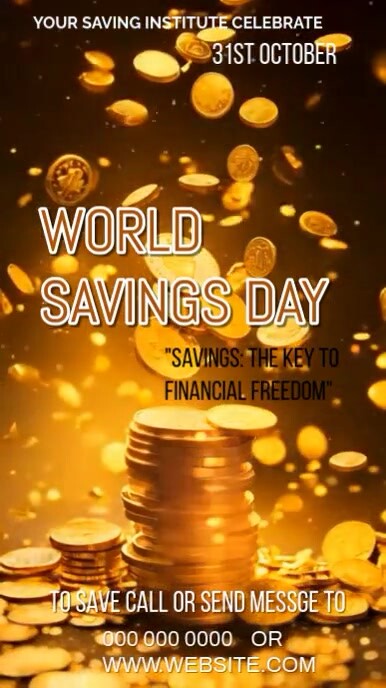 Copy of Orange Maximalist World Saving Day Instagram Reel | PosterMyWall