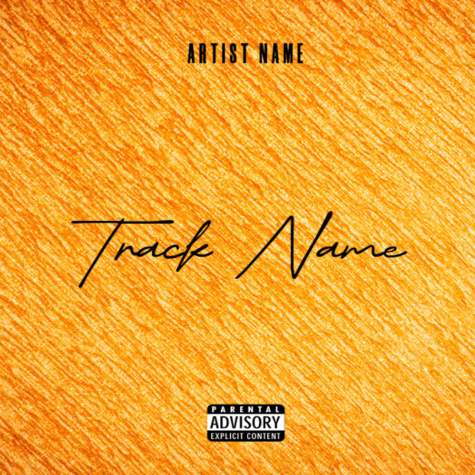 Copy of Orange Mixtape Cover Album Cover | PosterMyWall