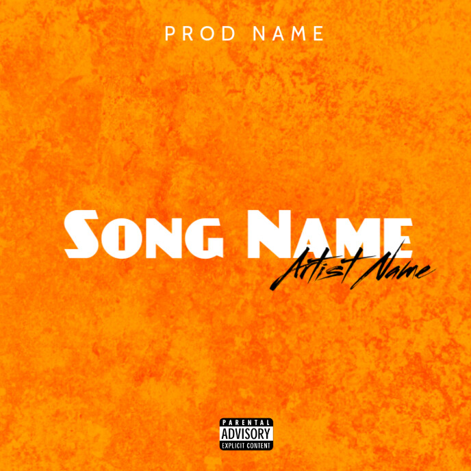 Copy of Orange Mixtape Cover Album Cover | PosterMyWall