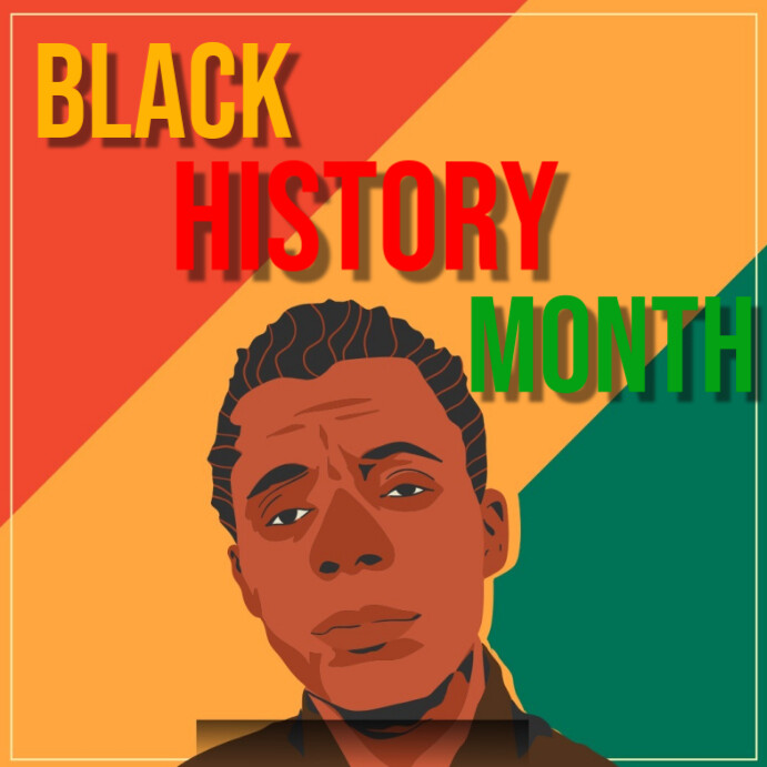 Copy of Orange Modern & Minimal Black History Month Instagram Post ...